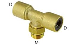 Truck fitting parallel tee male || Pneuparts